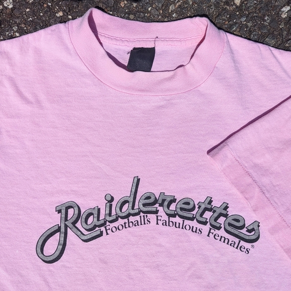 Vintage | Tops | Vintage 98s Pink Raiderettes Single Stitch T Shirt ...